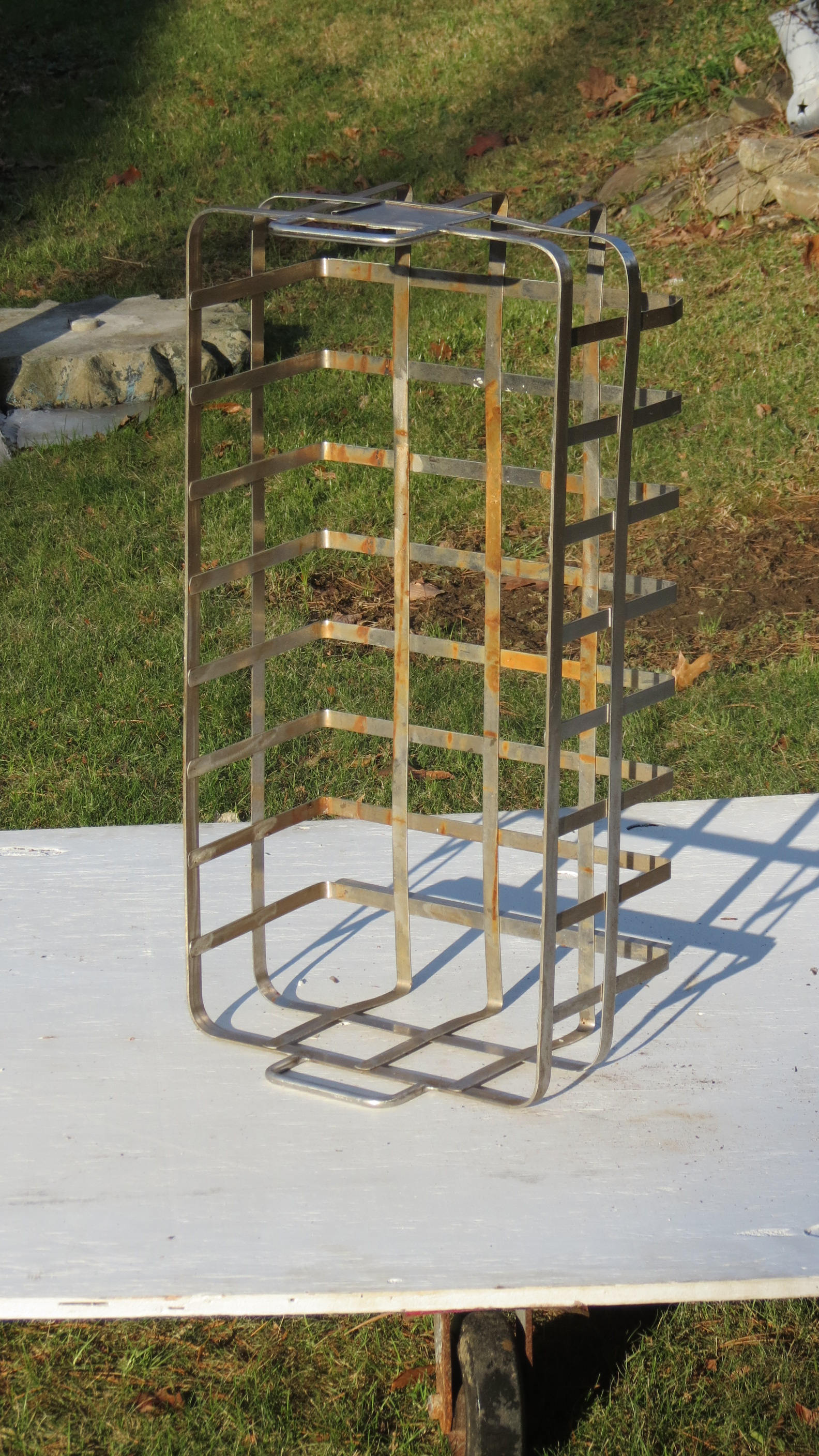 Large Salvaged Stainless Steel Industrial Basket With Handles - Etsy