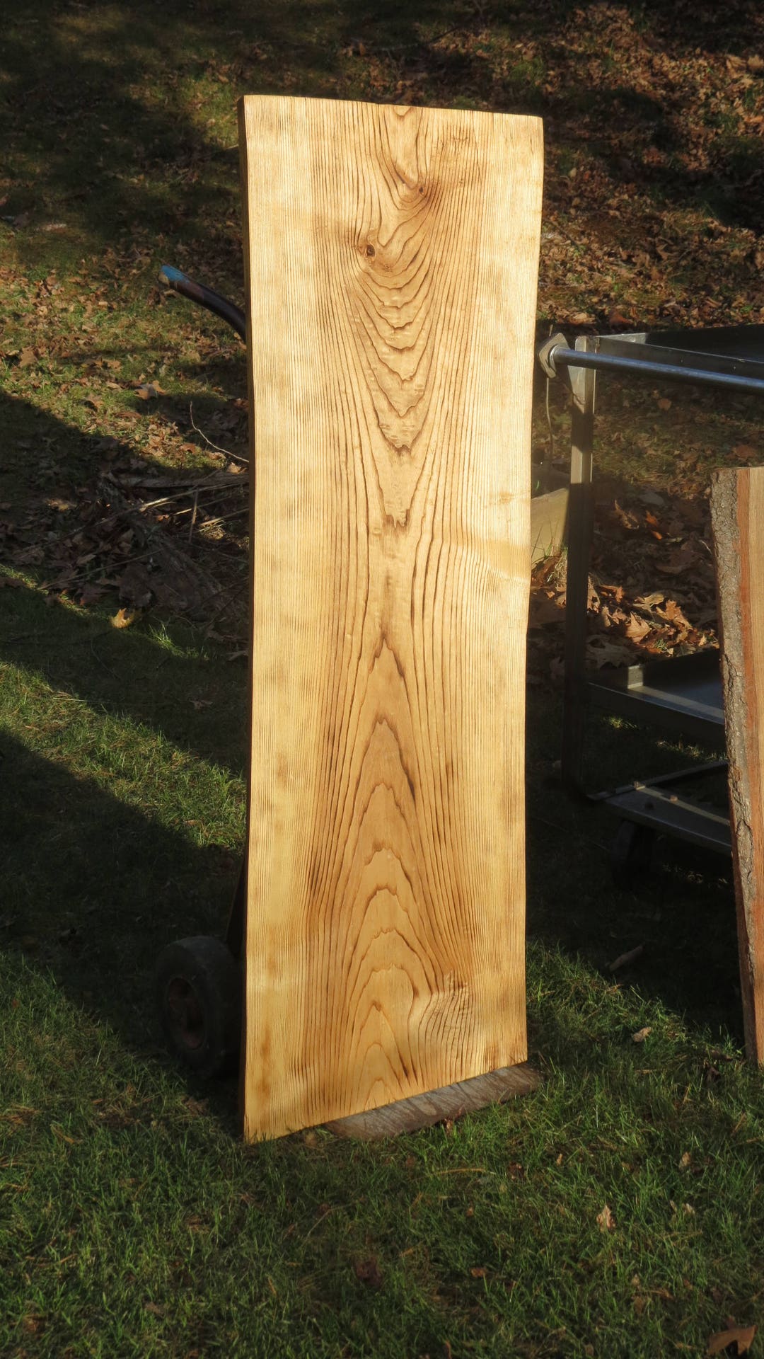 Live Edge Ash Slab Highlighted Finished Grain Pattern - Etsy