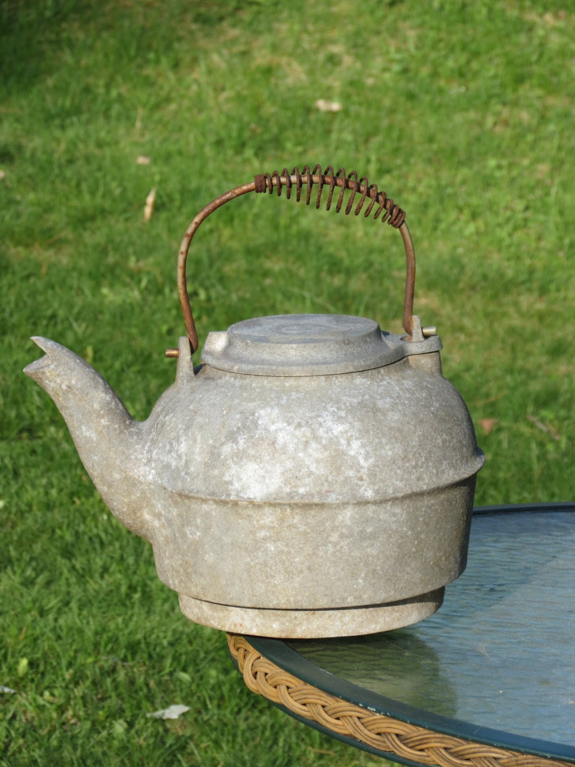 Repurposed Cast Aluminum Tea Kettle Planter Upcycled Recycled | Etsy