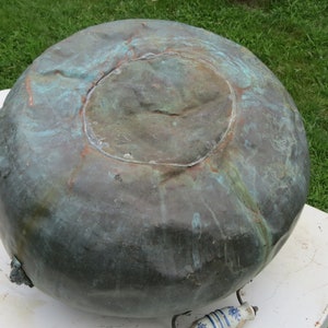 Extra Large Copper Scuttle With Sensational Character Amazing Patina ...