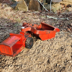 Vintage Red Structo Toys Belly Pan Scraper Old New England Barn ...