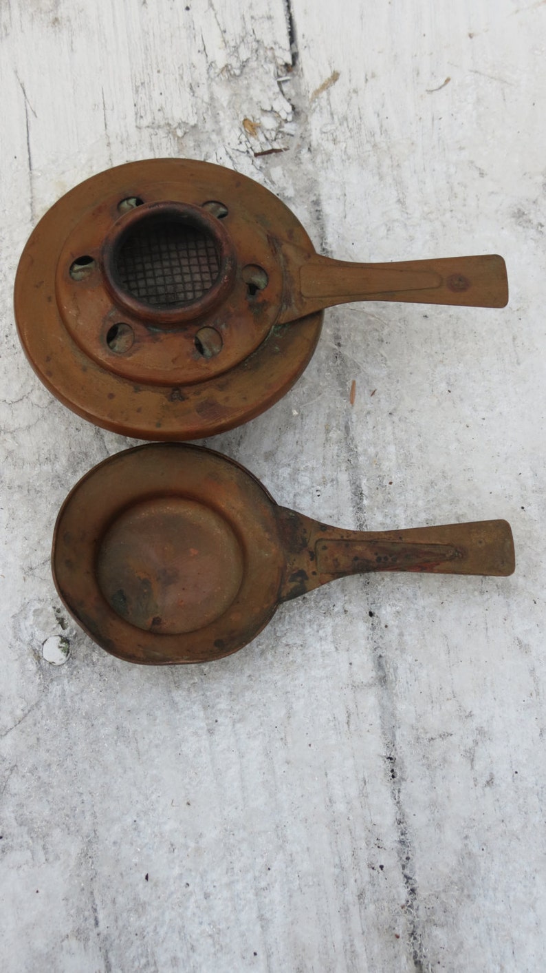 Antique Swiss Made Copper Burner With Metal Stand - Etsy