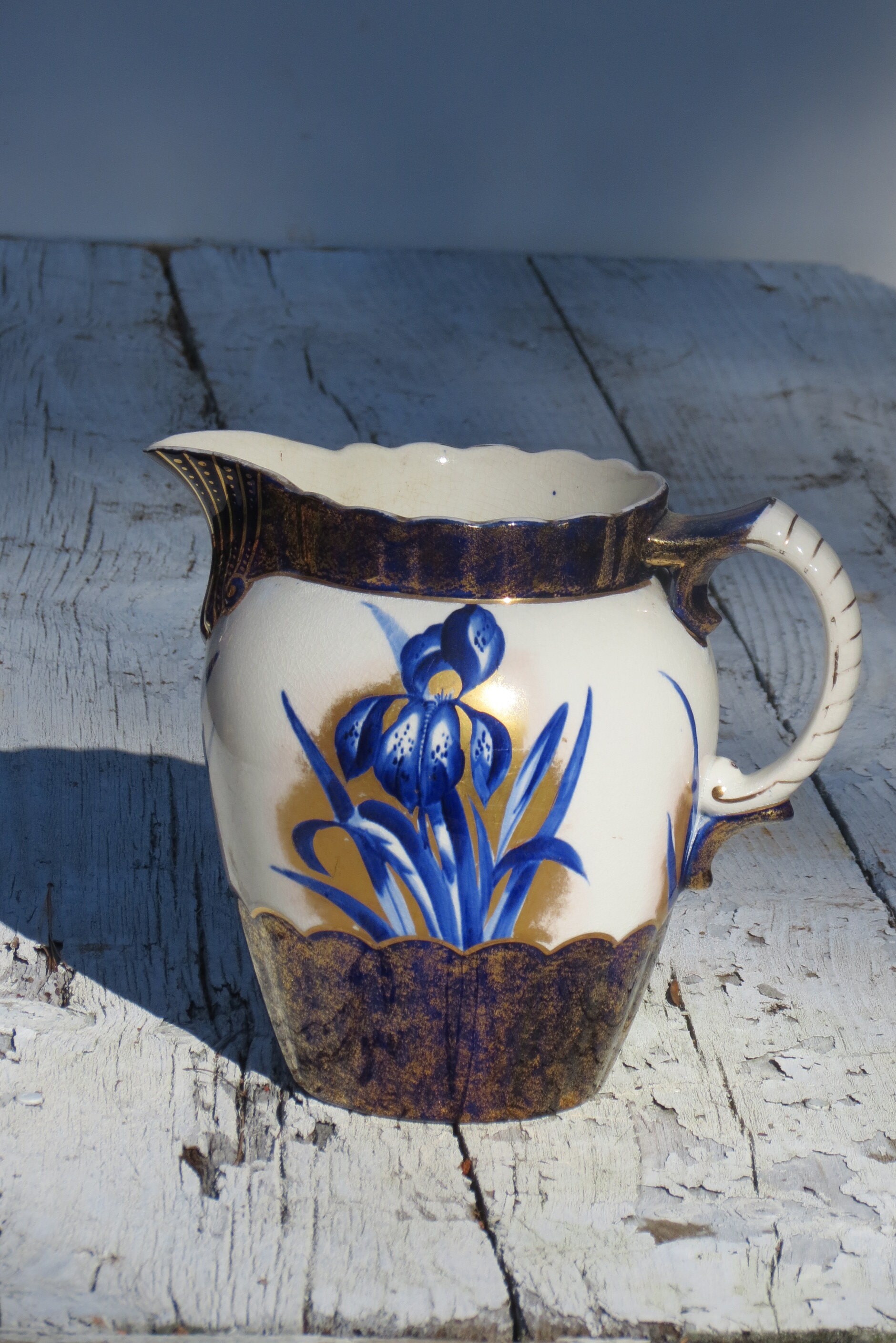 Antique New England Pottery Company Boston MA Ceramic Pitcher | Etsy