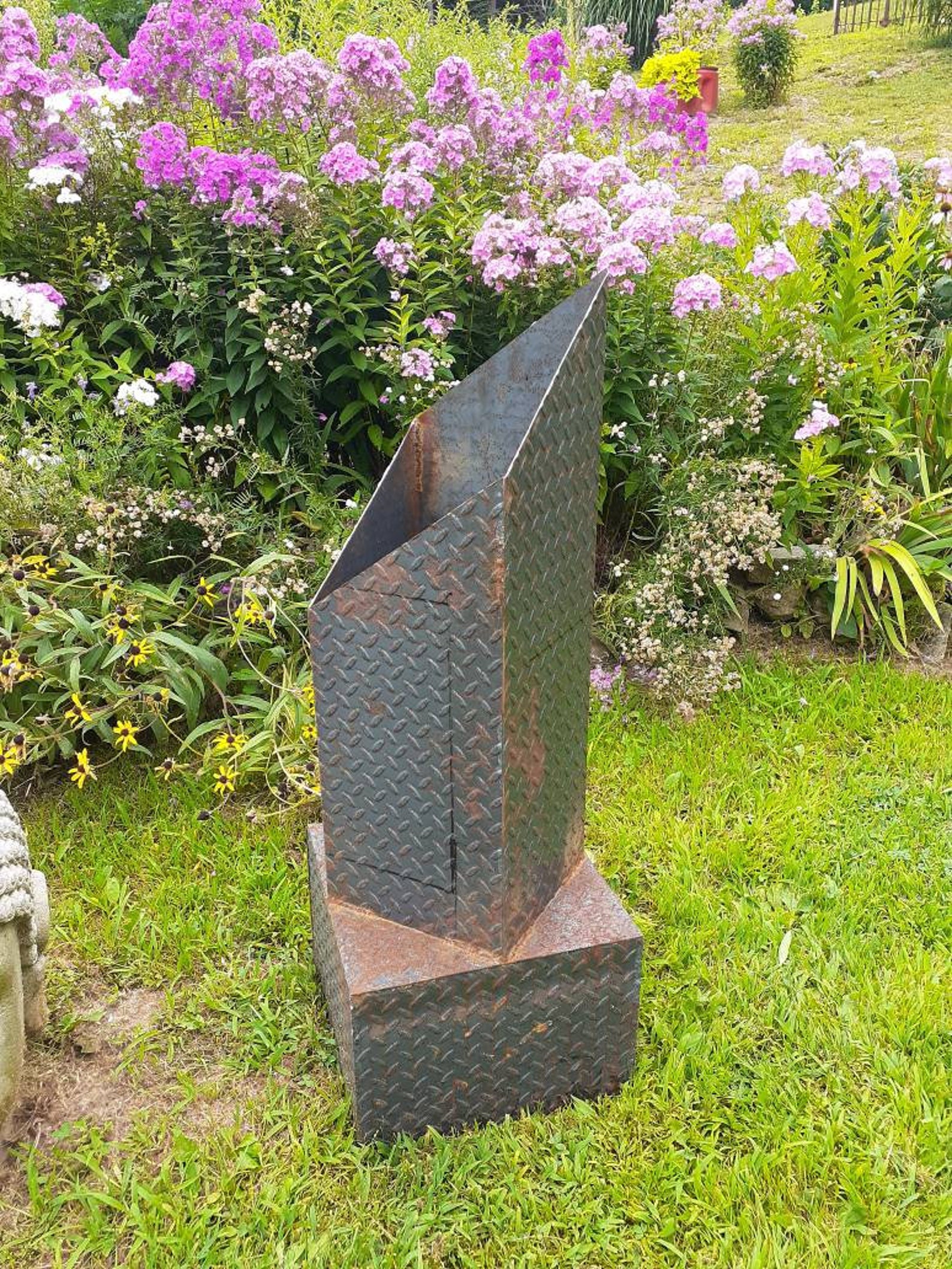 Unique Pair Large Custom Fabricated Welded Steel Diamond Plate | Etsy