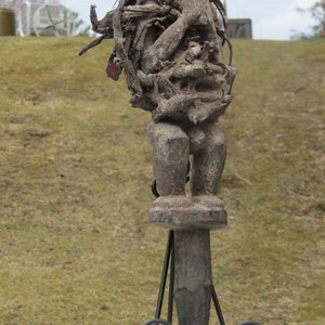 Large Carved Wooden African Staff With Vintage Patina - Etsy