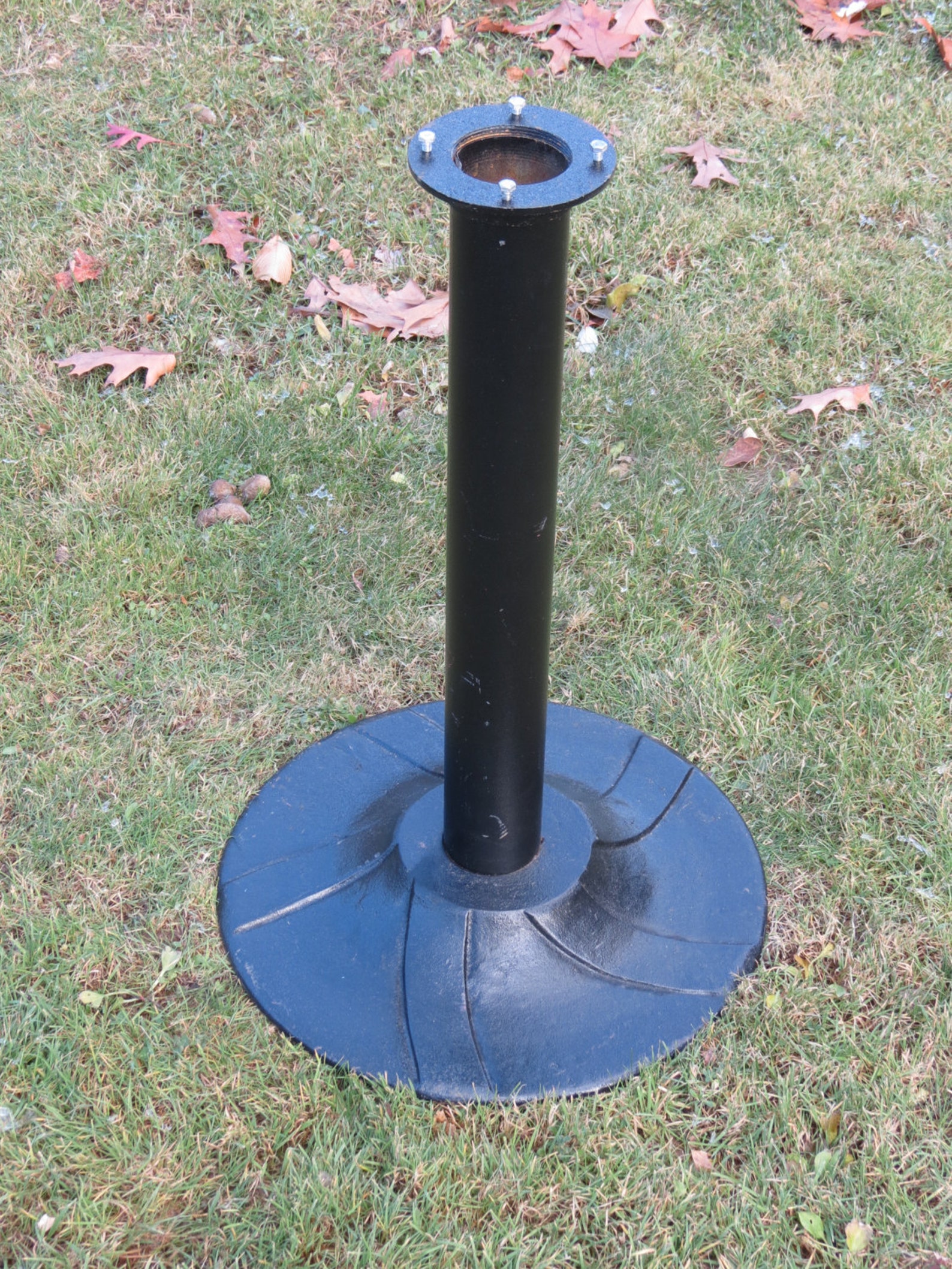 Black Cast Iron Black Pedestal Table Base DIY Projects - Etsy