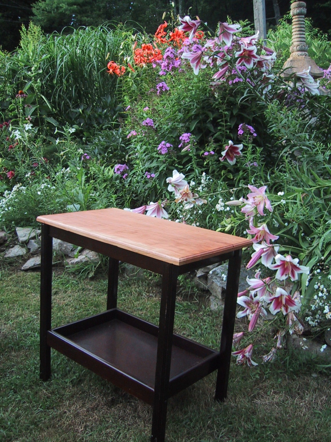Custom Vintage Upcycled Recycled Salvage Solid Wood Table - Etsy