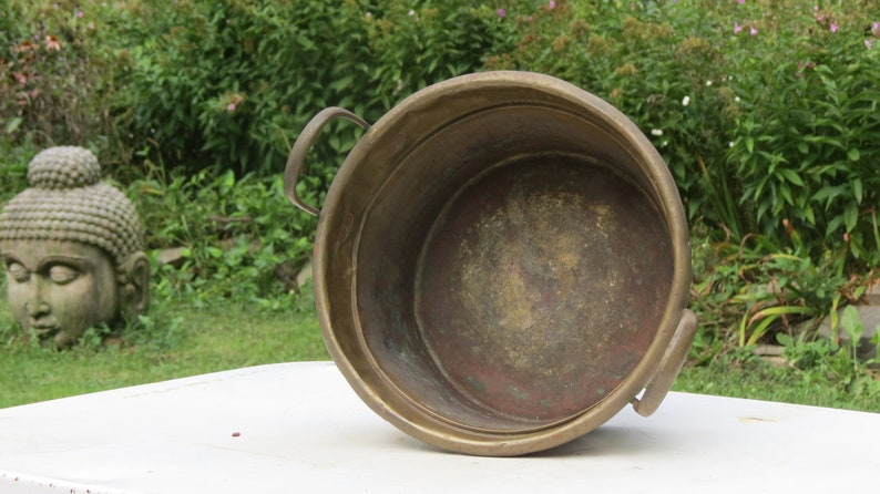 Solid Heavy Brass Bucket Old Barn Treasures Farm Fresh Finds | Etsy