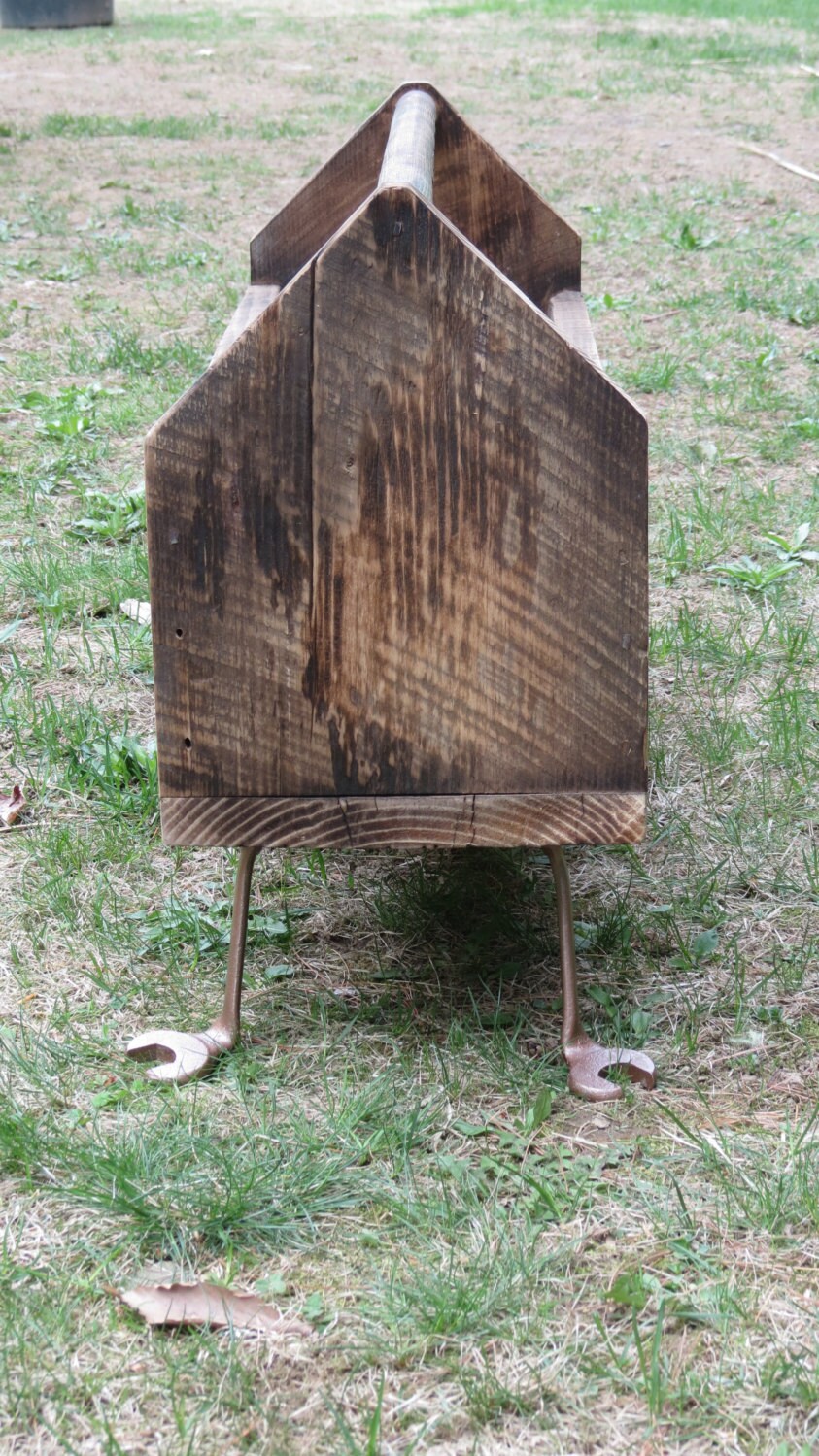 Unique Rustic Reclaimed Salvaged Barn Wood Toolbox With Custom | Etsy