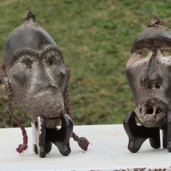 Small Wooden African Masks - Etsy