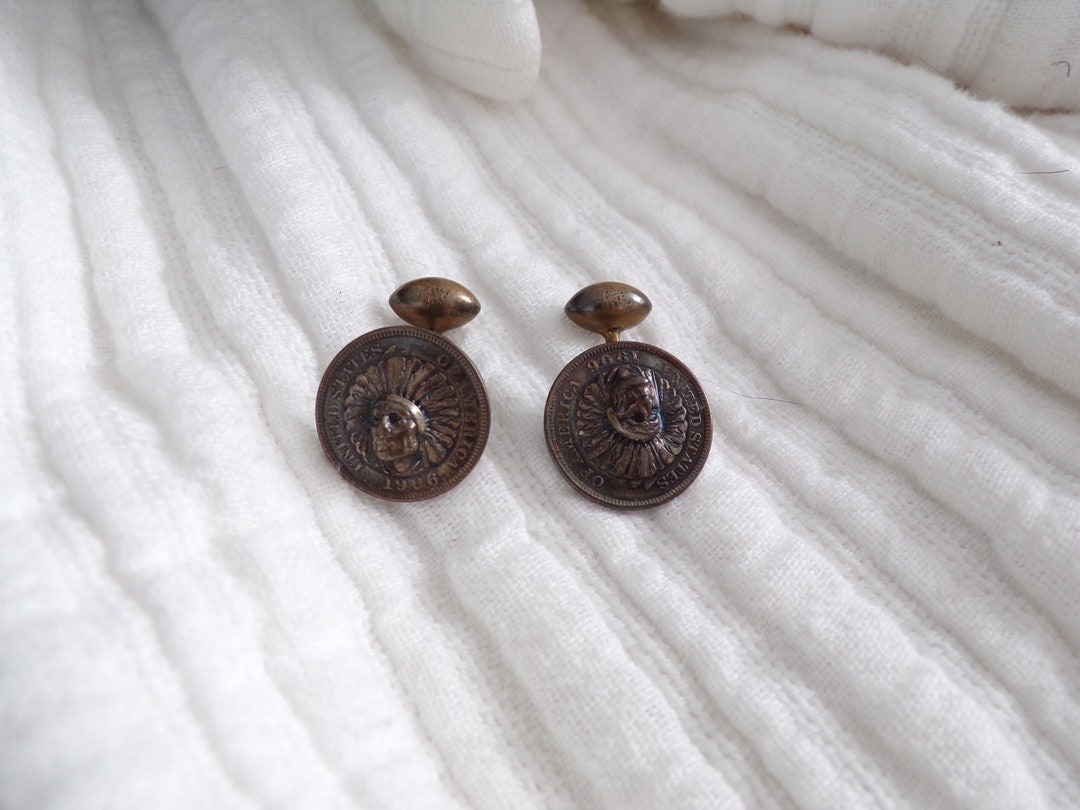 Rare Pair of 1906 Pop Out Indian Head 3 Dimensional George - Etsy