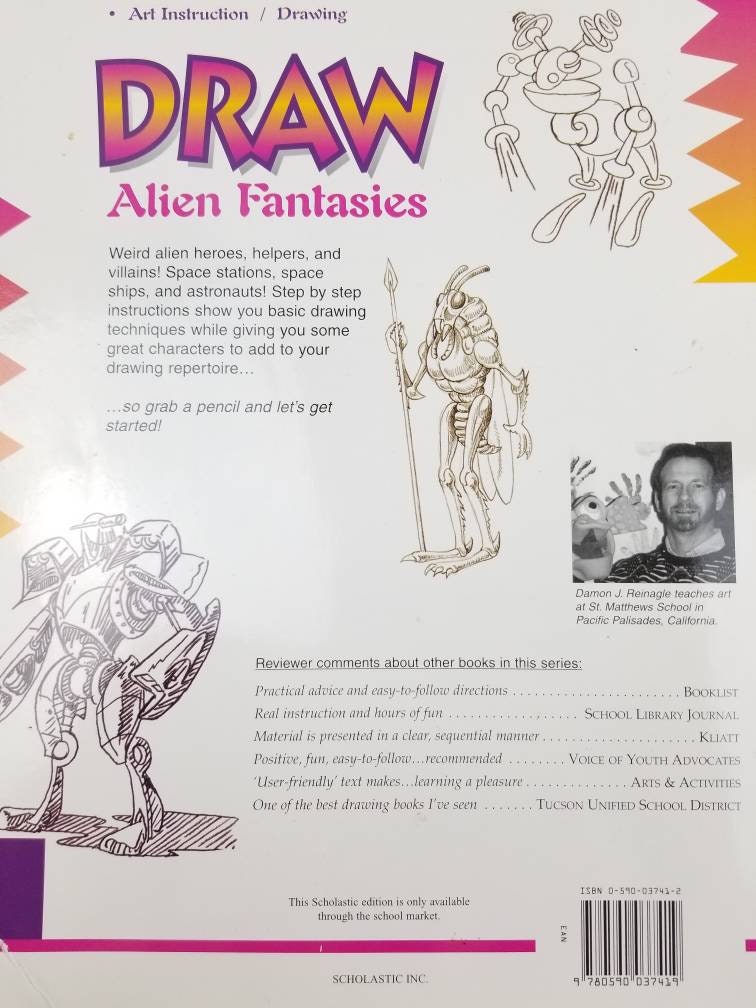 Draw Alien Fantasies Book Drawing Lessons Cartoons - Etsy
