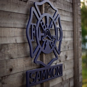 Maltese Cross Monogram Door Hanger Fireman Cross Monogram - Etsy