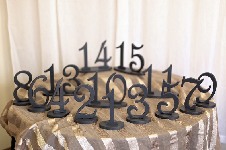 Rustic Wooden Table Numbers Rustic Wedding Decor Event Table - Etsy
