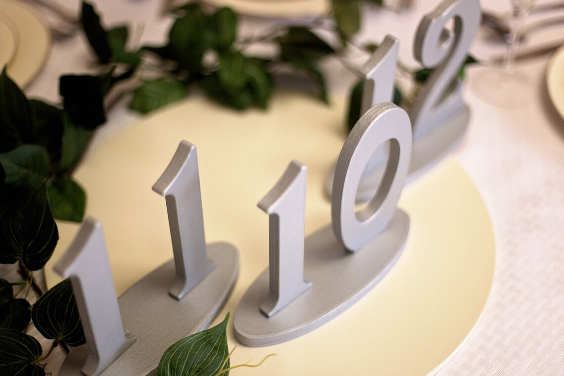 Wood DIY Table Number 1-30 Set Freestanding Numbers for - Etsy