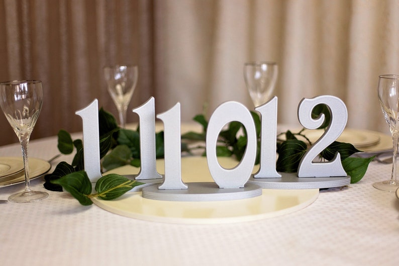 Wood DIY Table Number 1-30 Set Freestanding Numbers for - Etsy