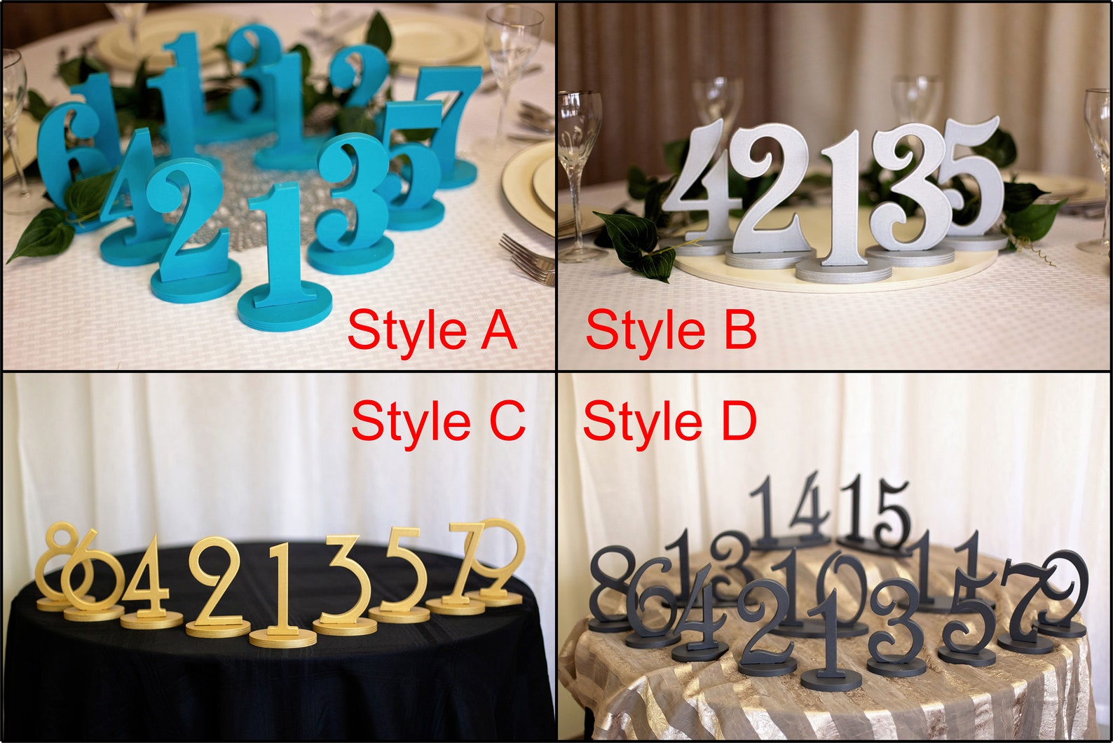 Rustic Wooden Table Numbers Rustic Wedding Decor Event Table | Etsy