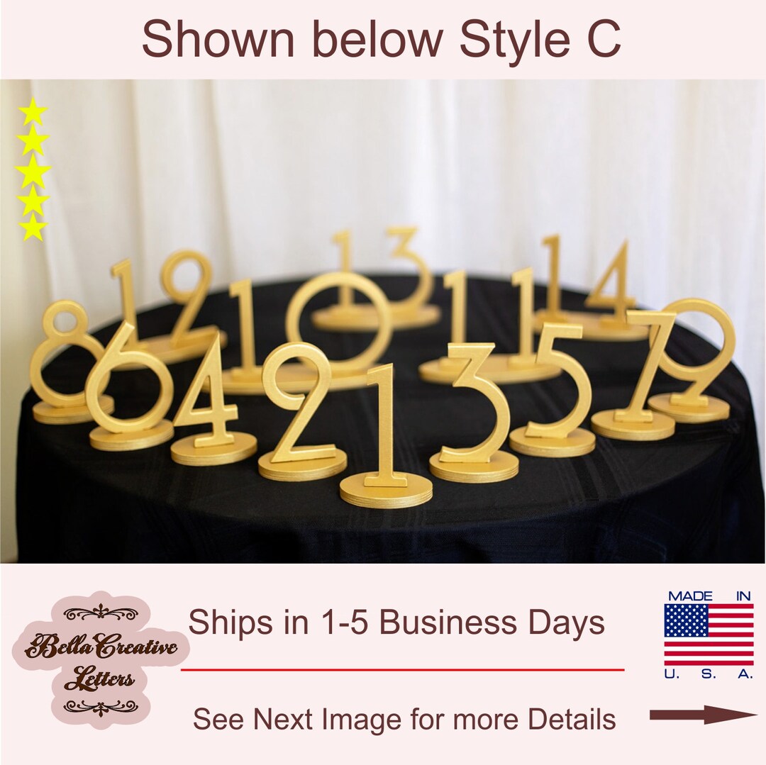 Rustic Wooden Table Numbers Rustic Wedding Decor Event Table - Etsy