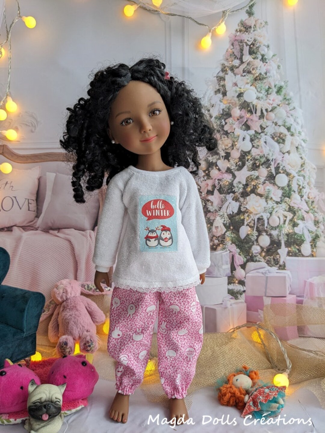 Fashion Friends Dolls Pajamas Ruby Red - Etsy