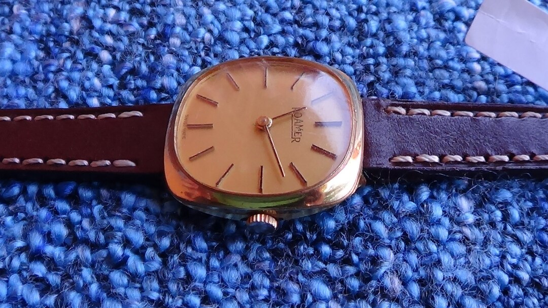 Roamer Vintage Swiss Square Mechanical Women's / Unisex Watch ROMAN ...