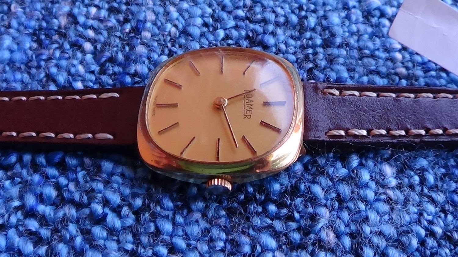Roamer Vintage Swiss Square Mechanical Women's / Unisex Watch ROMAN ...