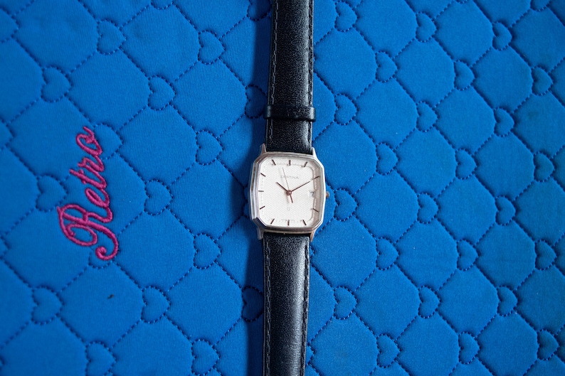 Certina Vintage Swiss Square Quartz Men's Wristwatch DRIVING HOME With ...