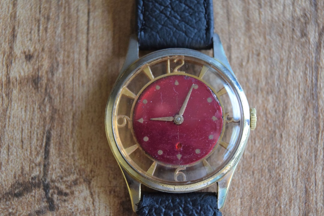 Fero Vintage Swiss Mechanical Skeleton Men's / Unisex Wristwatch LIQUID FLAMY WINDOW - Etsy