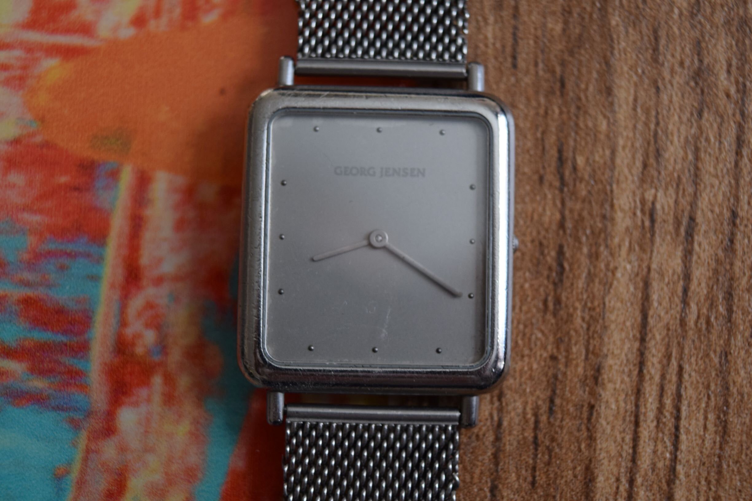 Georg Jensen Vintage Danish Quartz Men's Wristwatch SQUARE - Etsy