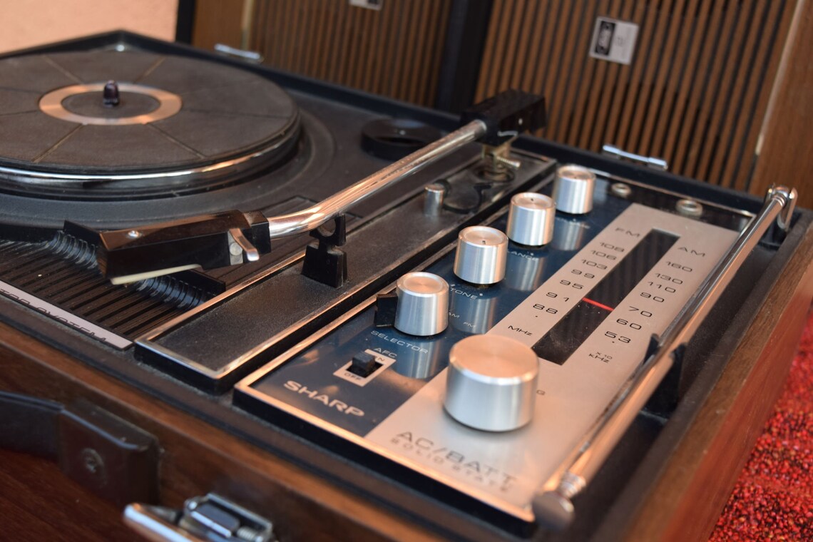 Sharp Japanese RECORD PLAYER RADIO Waauu.. - Etsy