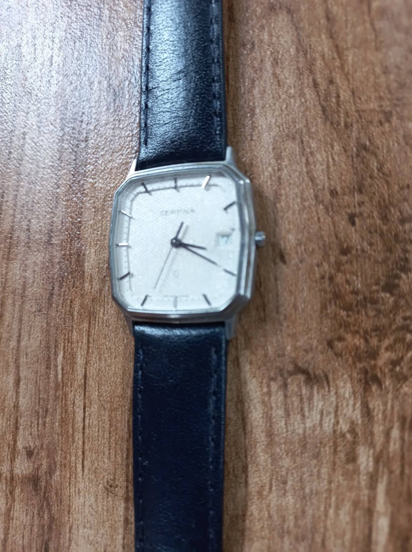 Certina Vintage Swiss Square Quartz Men's Wristwatch DRIVING HOME With ...