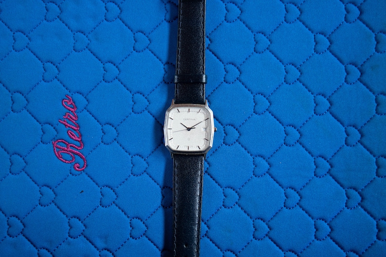 Certina Vintage Swiss Square Quartz Men's Wristwatch DRIVING HOME With ...