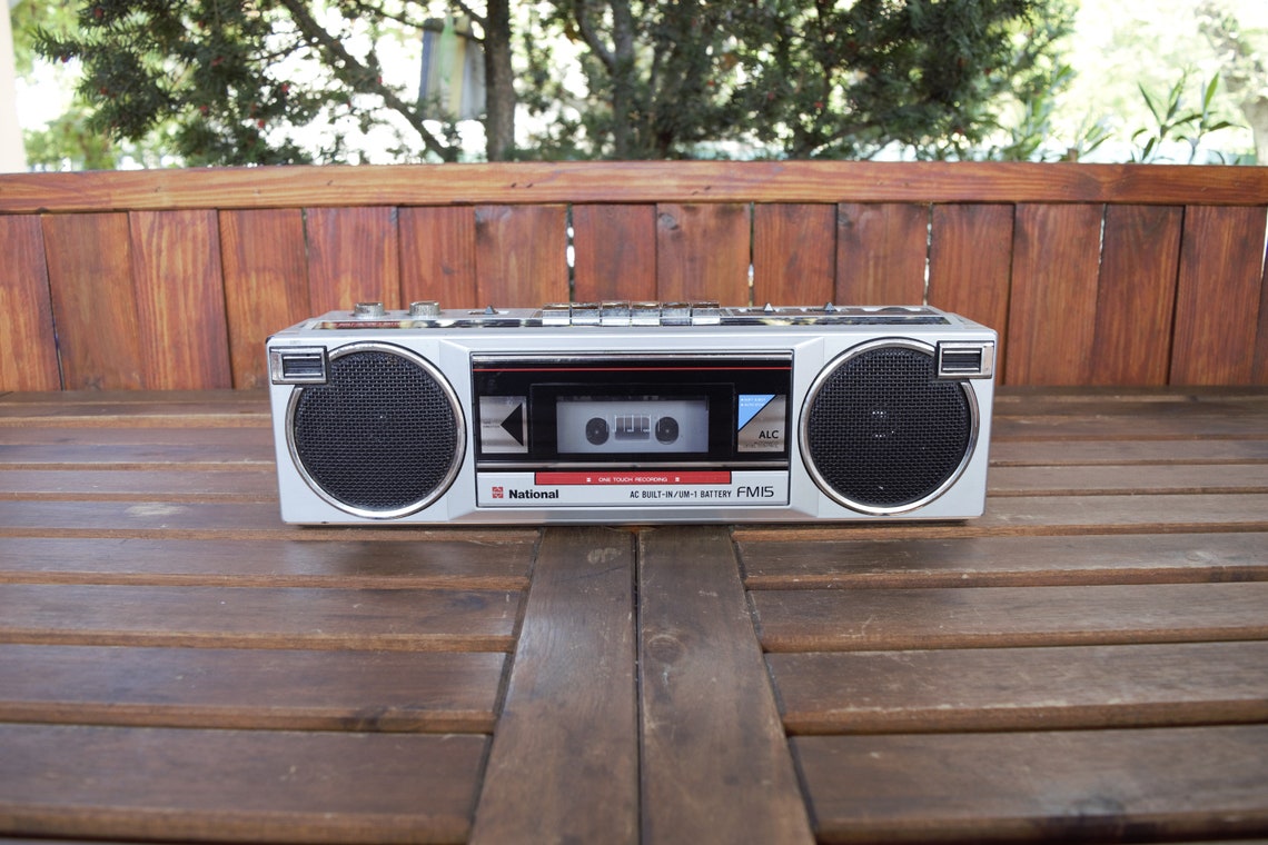 National FM15 Japanese Boombox SILVER BOOM BOOM - Etsy