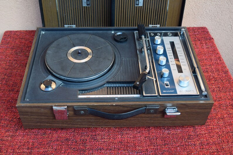 Sharp Japanese RECORD PLAYER RADIO Waauu.. - Etsy