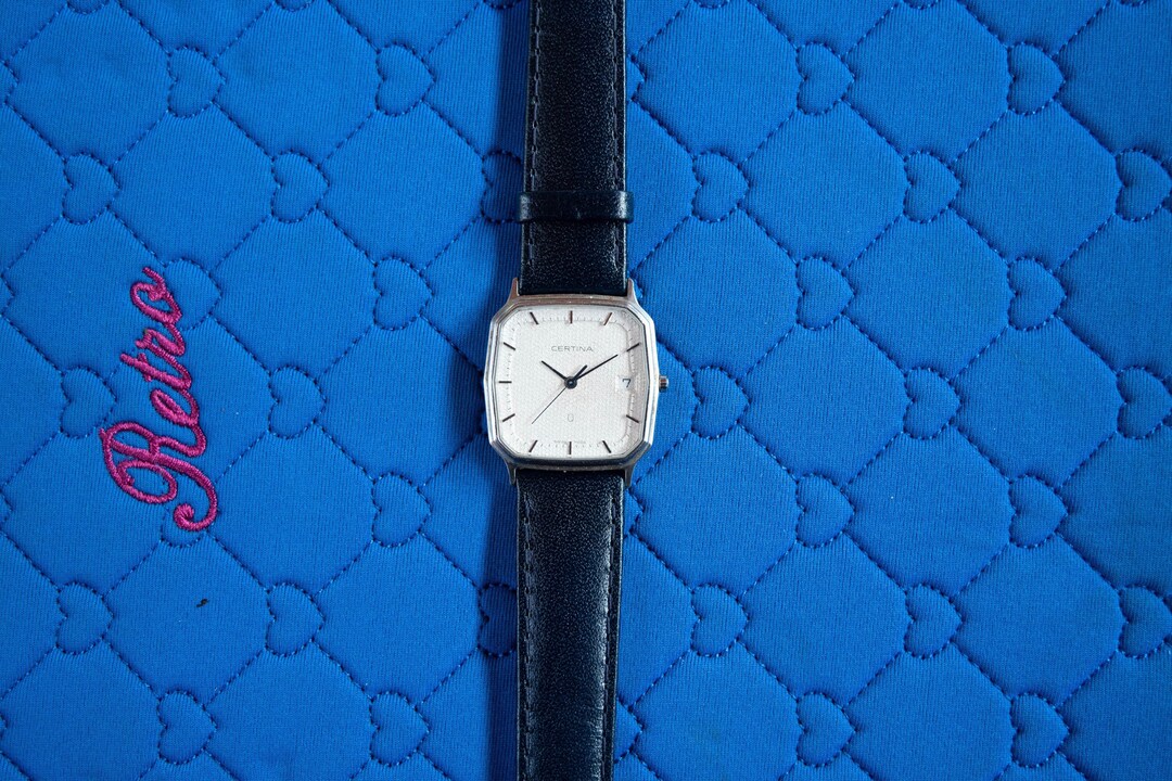 Certina Vintage Swiss Square Quartz Men's Wristwatch DRIVING HOME With ...