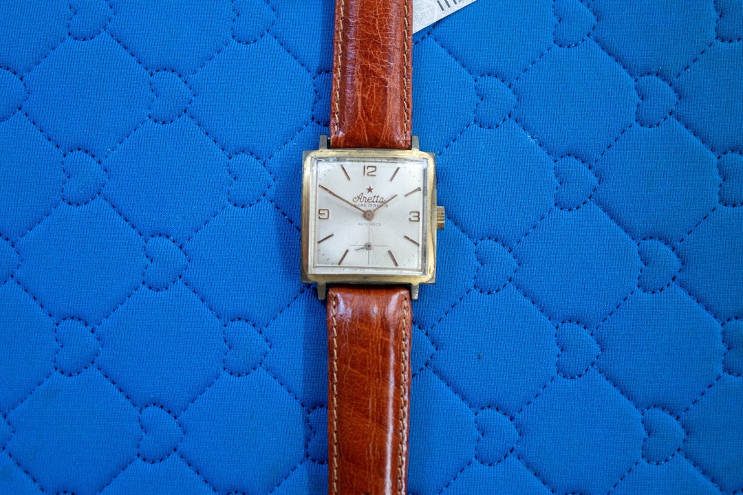Vintage Aretta Swiss Square Men's Watch BELEIVE YOU CAN - Etsy