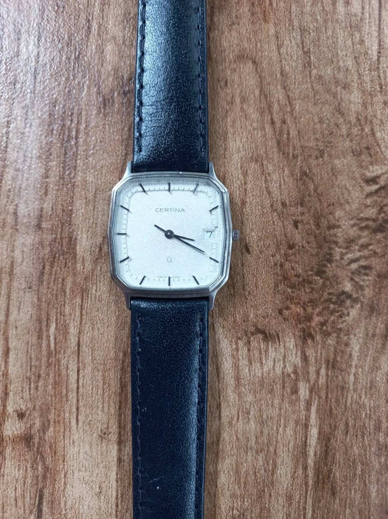 Certina Vintage Swiss Square Quartz Men's Wristwatch - Etsy