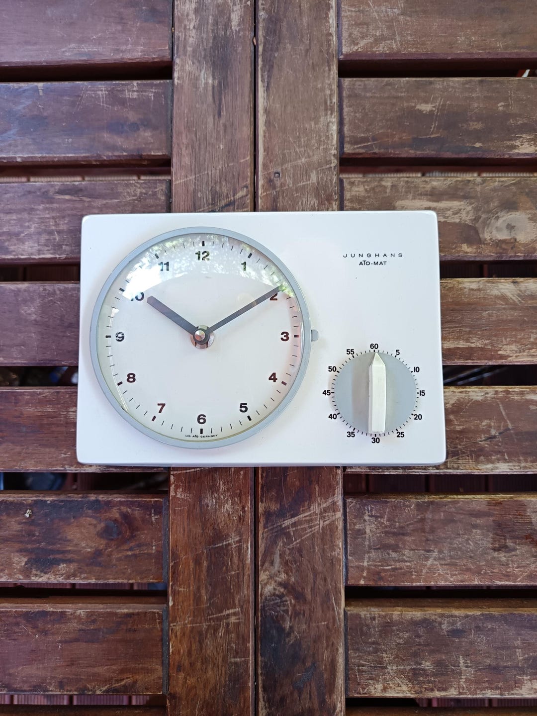 Junghans Ato Mat Vintage German Max Bill Wall Clock With Timer 1960s - Etsy