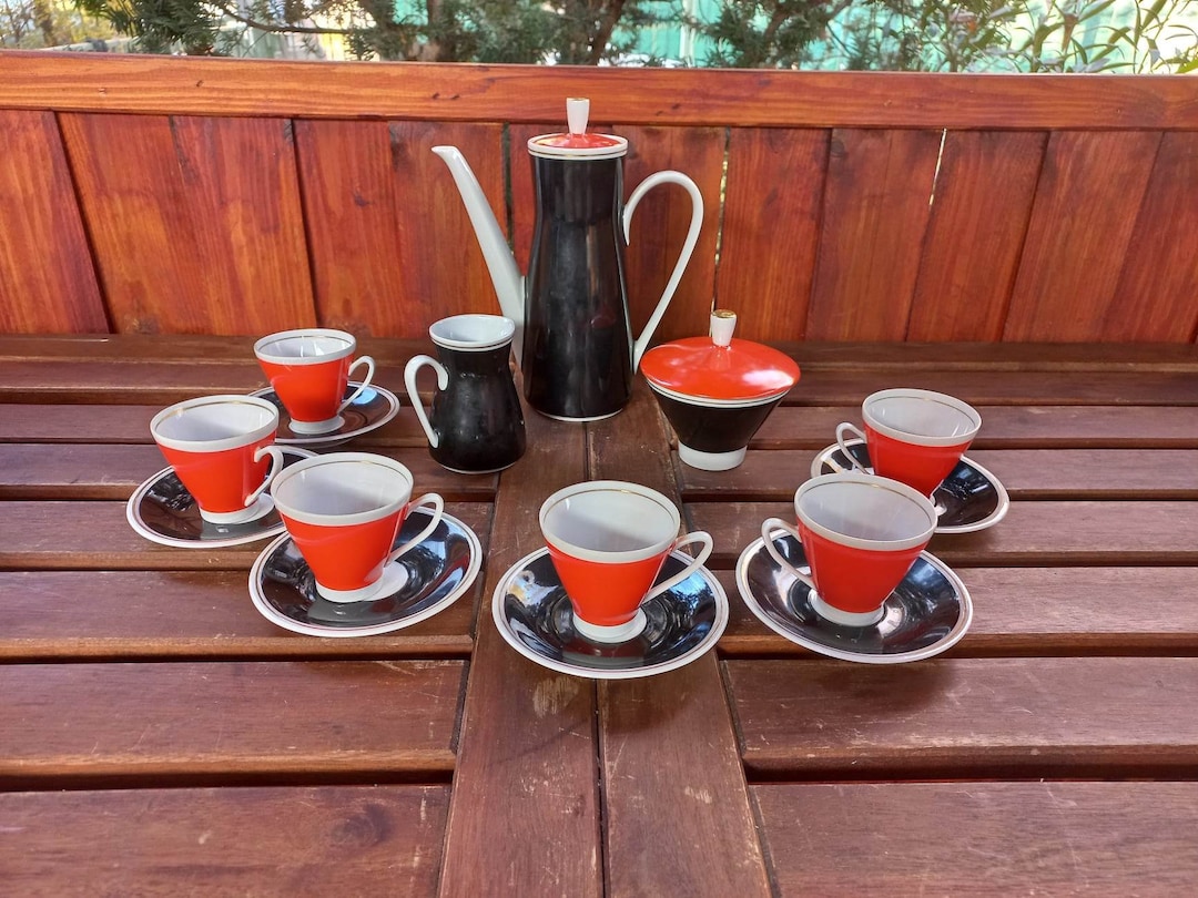 Freiberg German Fine Porceleain Coffee Set, Espresso Set, Hot Chocolate ...