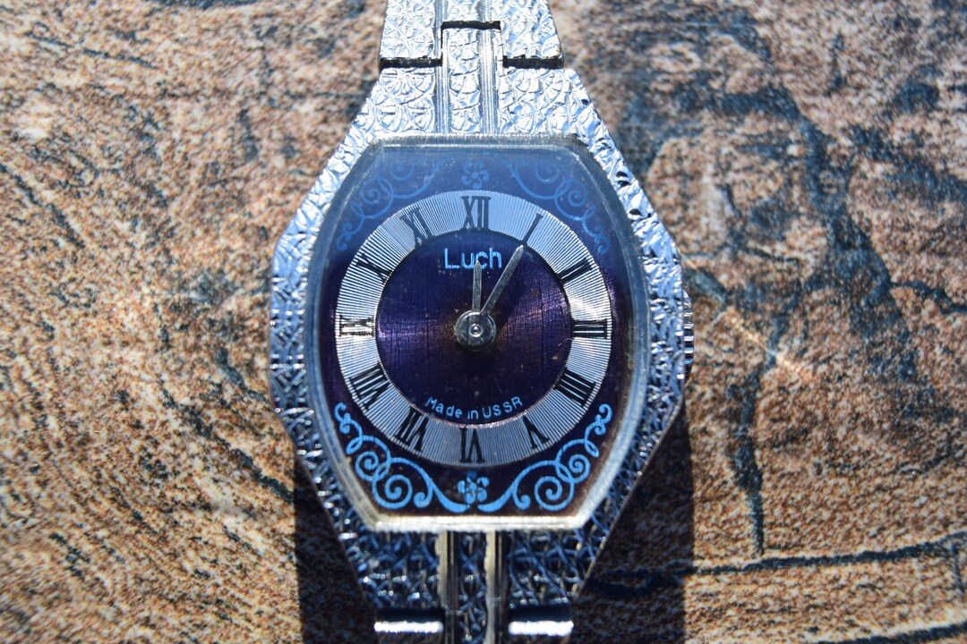 Luch Russian BLUE DIAMOND FLOWER - Etsy