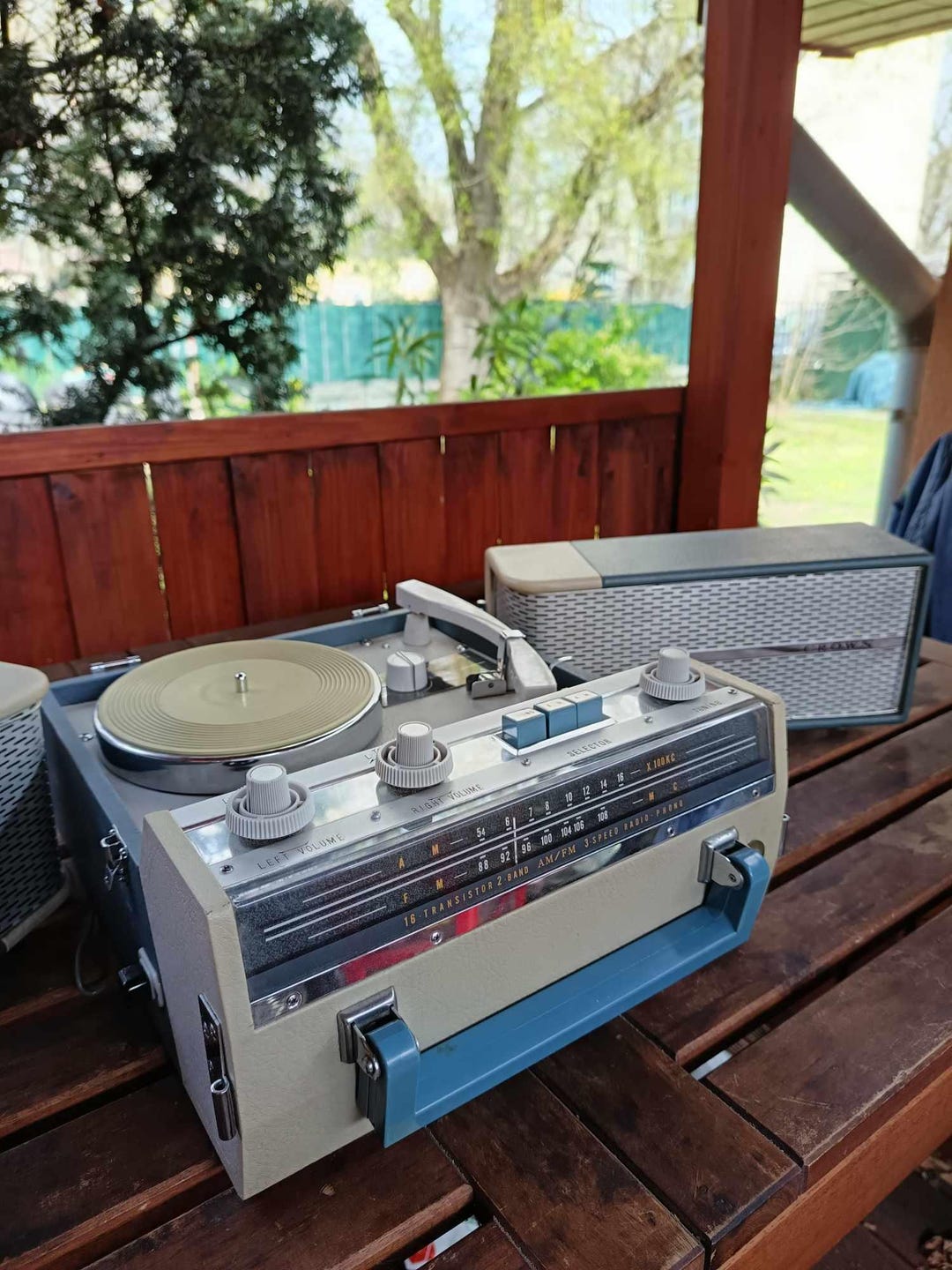 Crown Japanese STP 60 BOOM Box BANDIT Record Player, Radio Combo - Etsy