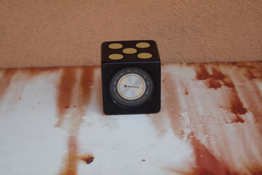 Sanyo RP 1711 Black Dice Alarm Clock in Mint Condition - Etsy
