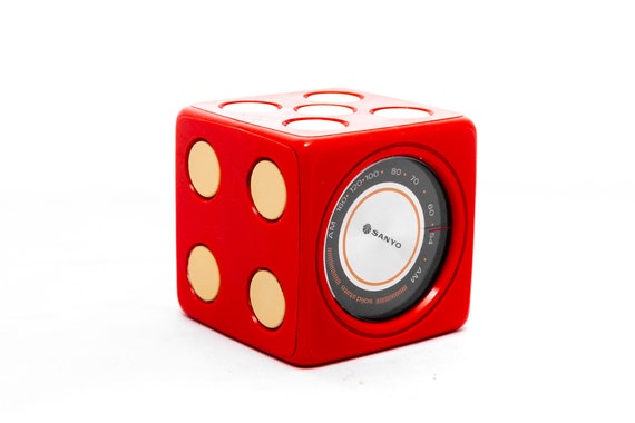 Sanyo RP 1711 Red Dice Alarm Clock in Mint Condition | Etsy