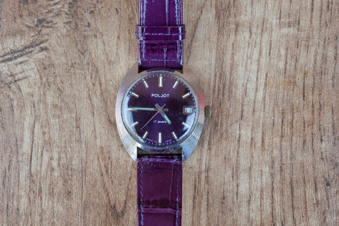 Poljot Vintage Russian Mechanical Men's / Unisex Watch Noslilac ...