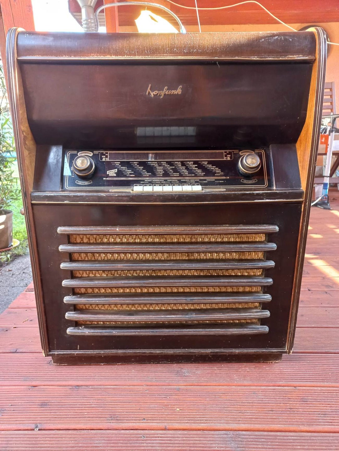 Telefunken Tonefunk Violetta Vintage German Tube Radio Record Player - Etsy