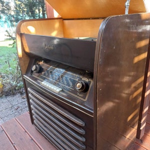 Telefunken Tonefunk Violetta Vintage German Tube Radio Record Player - Etsy