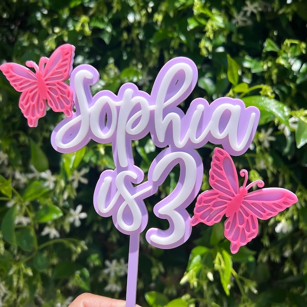 Butterfly Cake Topper - Etsy
