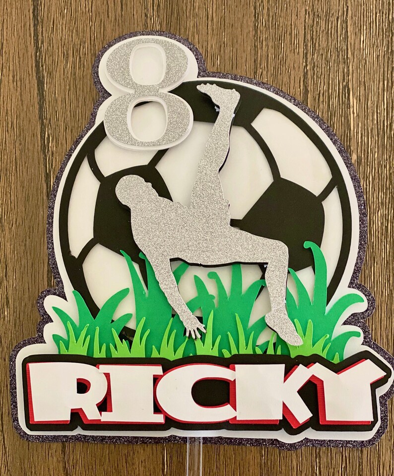 Soccer Cake Topper/ Sports Cake Topper/ Soccer Party/ | Etsy