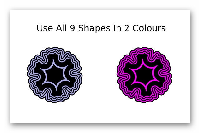 9 Different Sizes & Shapes for Layering on Cards, Box Lids, Christmas ...