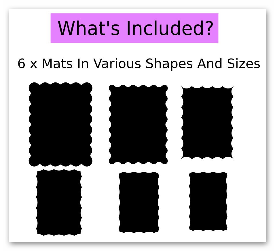 6 Mats in Different Sizes and Shapes for Layering on Cards - Etsy UK