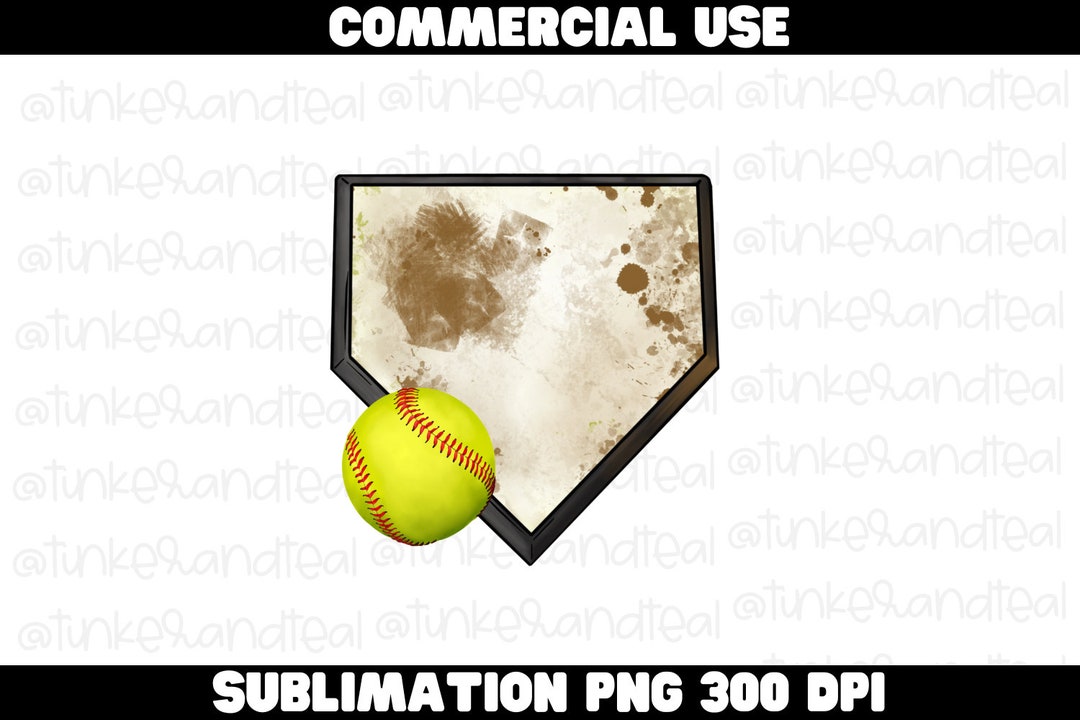 Home Plate Softball PNG | Softball Sublimation Design | Sublimation PNG ...